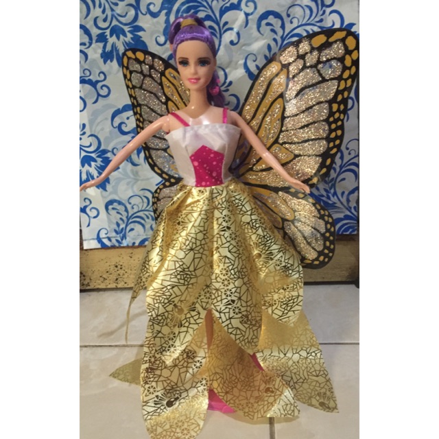 Jual Baju barbie peri/mariposa bersayap kupu kupu | Shopee Indonesia