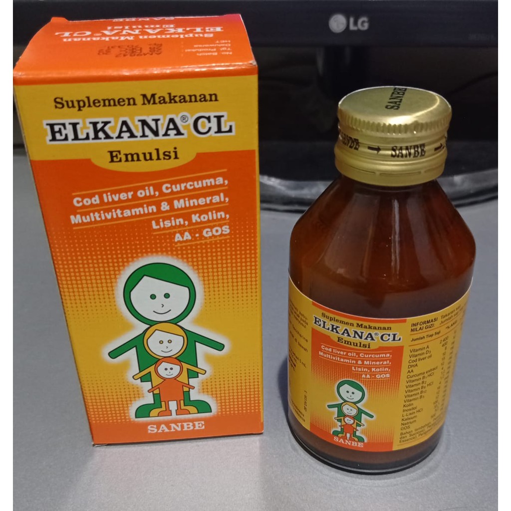 Jual Elkana CL cod liver minyak ikan, multivitamin, mineral, penambah ...