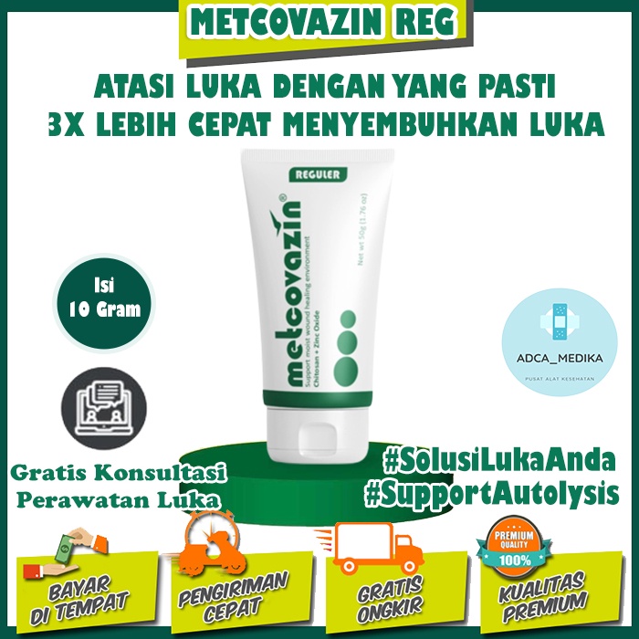 Jual METCOVAZIN REGULER 10GR SALEP LUKA SALEP LUKA BAKAR SALEP DIABETES ...