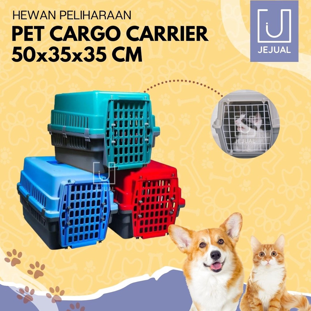 Jual PET CARGO CARRIER 50x35x35 cm KANDANG Portable Carier/Anjing ...