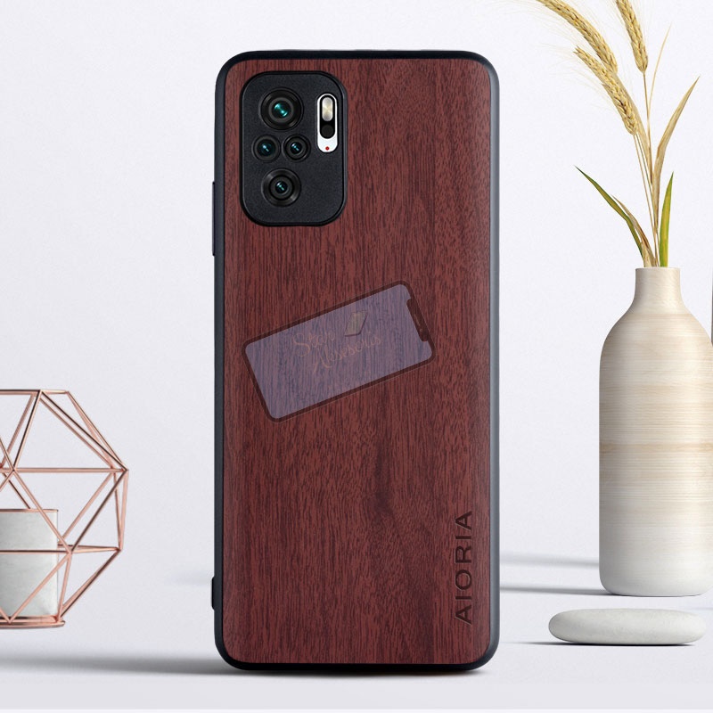 Jual Case Xiaomi Redmi Note 10S Case Aioria Wood Pattern Original Redmi ...