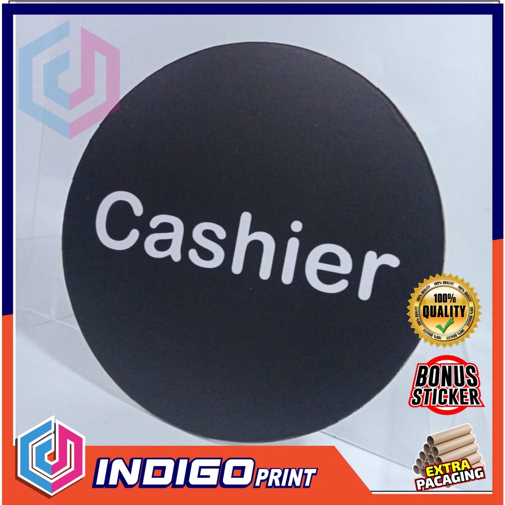 Jual Sign board cashier kasir hitam putih | Shopee Indonesia