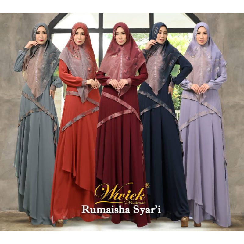 Jual RUMAISHA Fadhella syari by wiwik muslimah terbaru ready | Shopee ...
