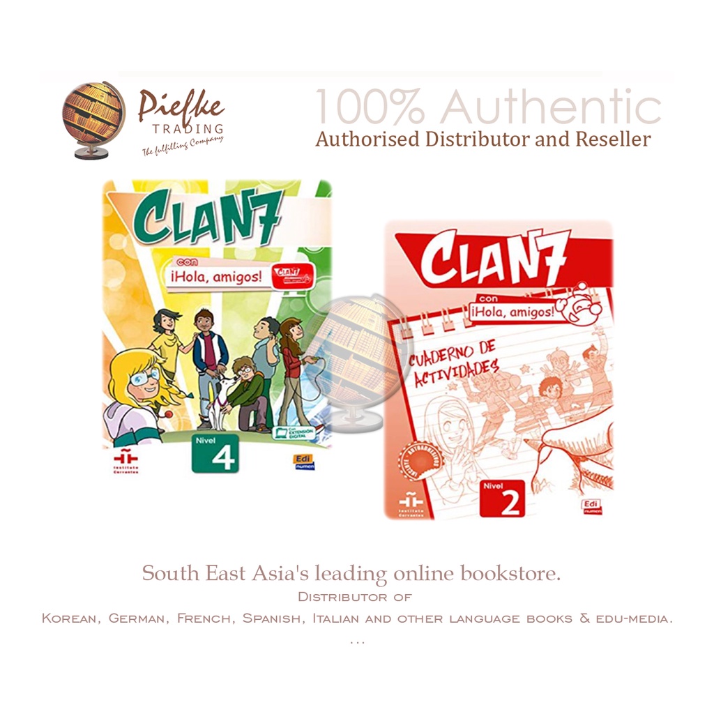 Jual Clan 7 con ¡Hola, amigos! 2,4 : lev4 Student's Book , lev2 ...