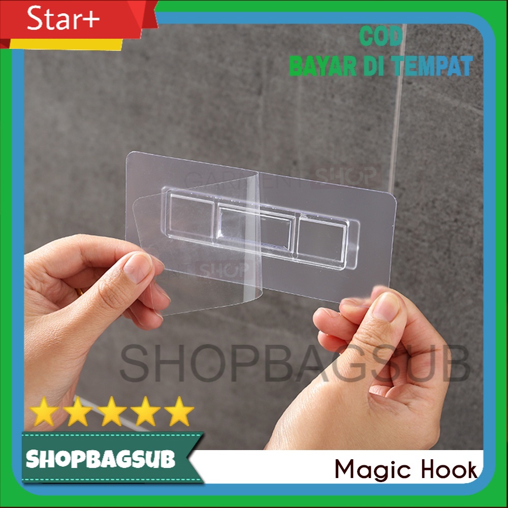 Jual Magic Hook Gantungan Tempel Tempat Bumbu Rak Gantung Model Panjang SHOPBAGSUB | Shopee ...