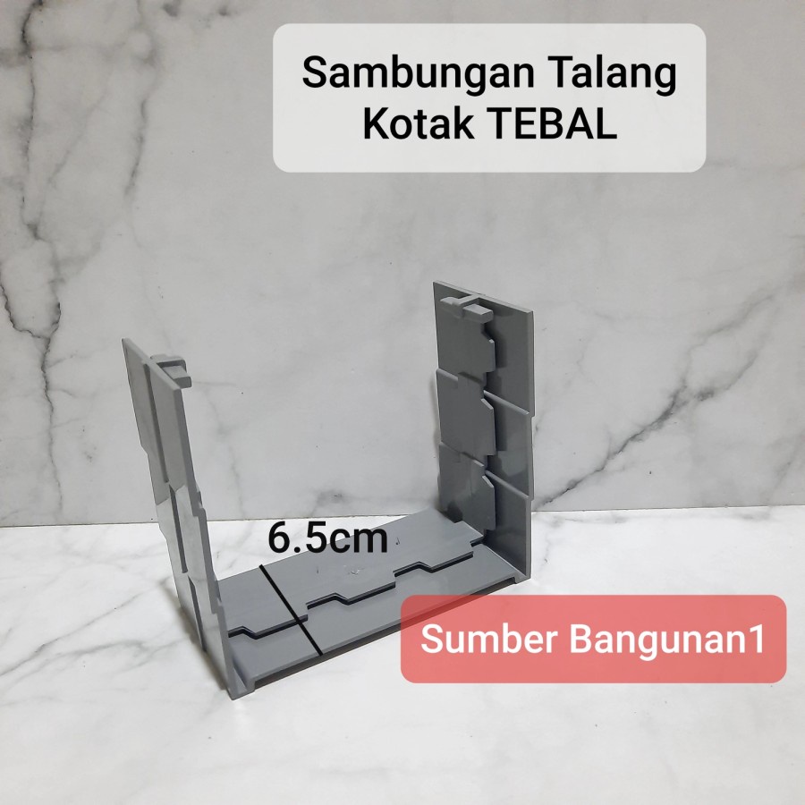 Jual Sambungan pipa talang air kotak PVC tebal sok penyambung saluran ...