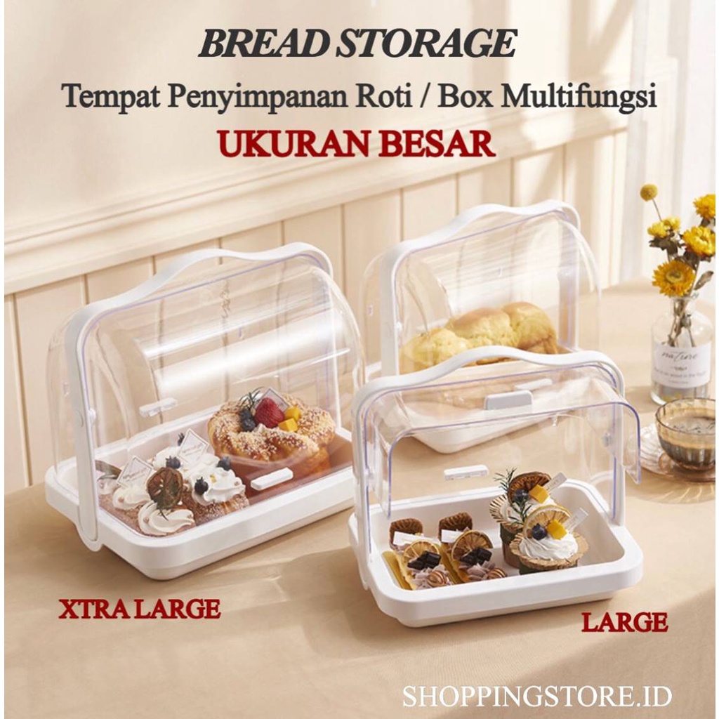 Jual Box Roti Aesthetic/ Bread Storage / Penyimpanan Roti | Shopee ...