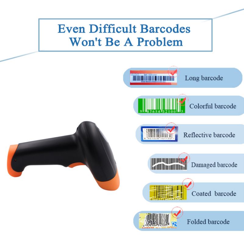 Jual TaffWare USB Barcode Scanner 2D QR 1D - YK-MK30 - Black | Shopee ...