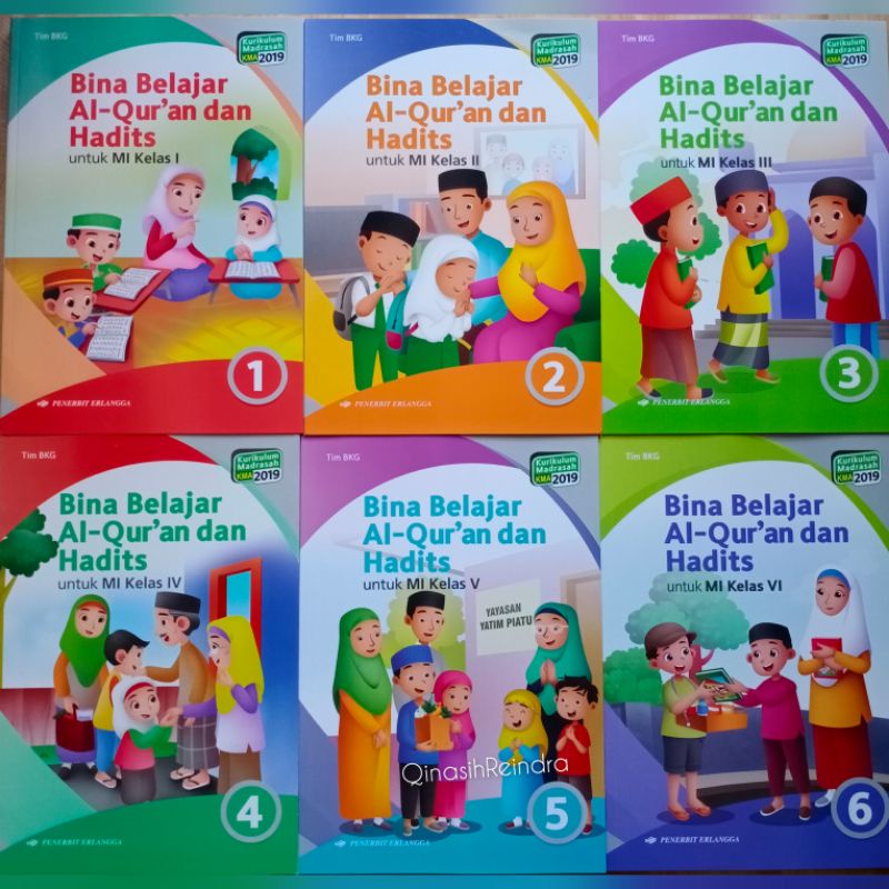 Jual Bina Belajar Al- Qur'an dan Hadits Mi kelas 1 - 6 KMA 2019 | Shopee Indonesia