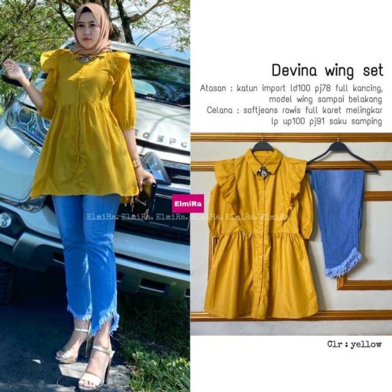 Jual Devina Wing Set By Elmira | Shopee Indonesia