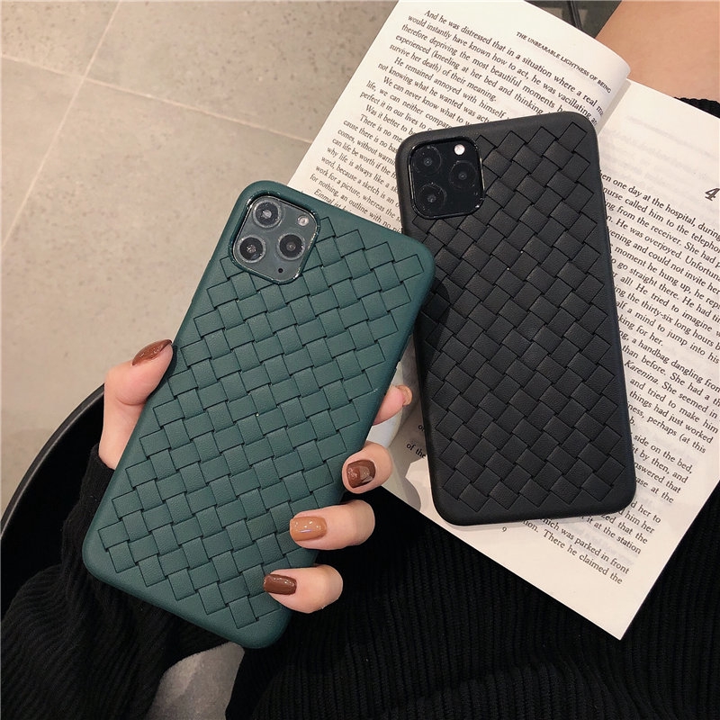 Jual Soft Case Desain Anyaman Hitam Hijau Untuk Iphone 12 Pro Max 12 ...
