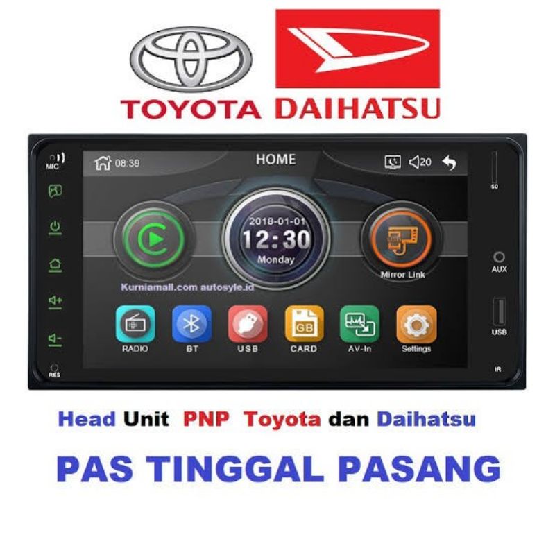 Jual Head unit doble din Premium Android Autolink Innova lama OEM Look ...