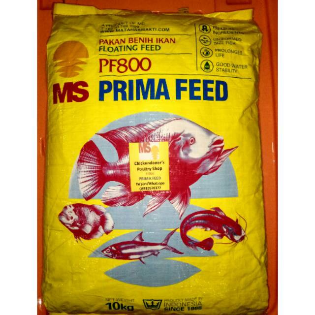 Jual Pakan Ikan PRIMA FEED PF 800 / 1kg | Shopee Indonesia