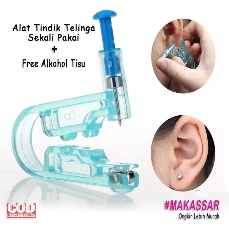 Jual ALAT TINDIK TELINGA KUPING SEKALI PAKAI GRATIS ALKOHOL | Shopee ...