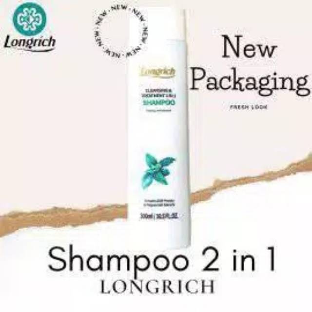 Jual SHAMPOO LONGRICH 2 IN 1 CLEANSING & TREATMENT 300ML ORIGINAL ( KEMASAN BARU ) | Shopee ...