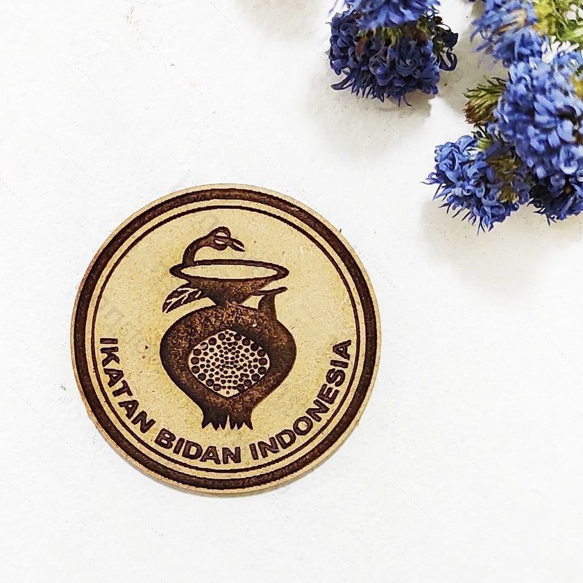 Jual RS Logo IKATAN BIDAN INDONESIA / IBI / Emblem / Lambang Kayu MDF ...