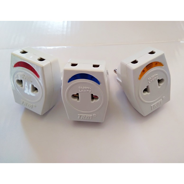 Jual Steker T multi TRM + Indikator Lampu menyala bentuk smile t ...