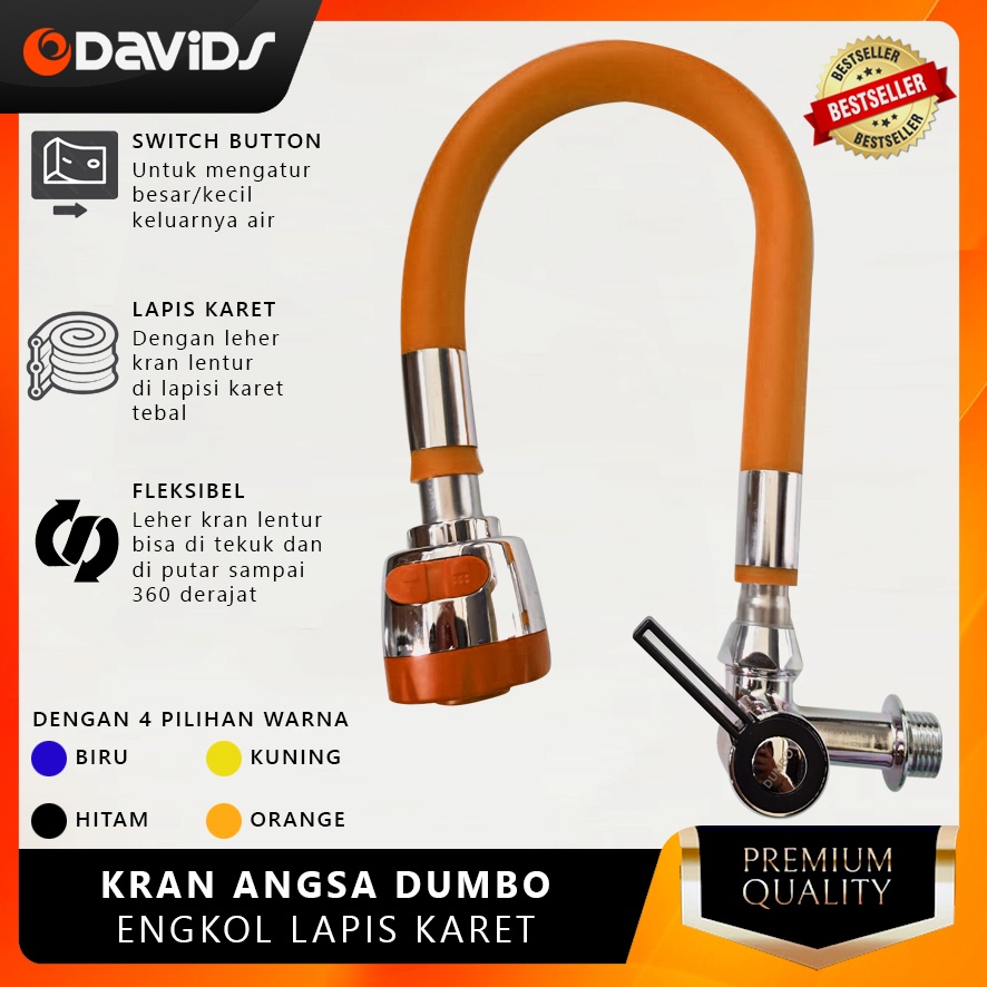 Jual Kran Angsa Fleksibel Keran Air Cuci Piring Dapur Sink Karet Engkol ...