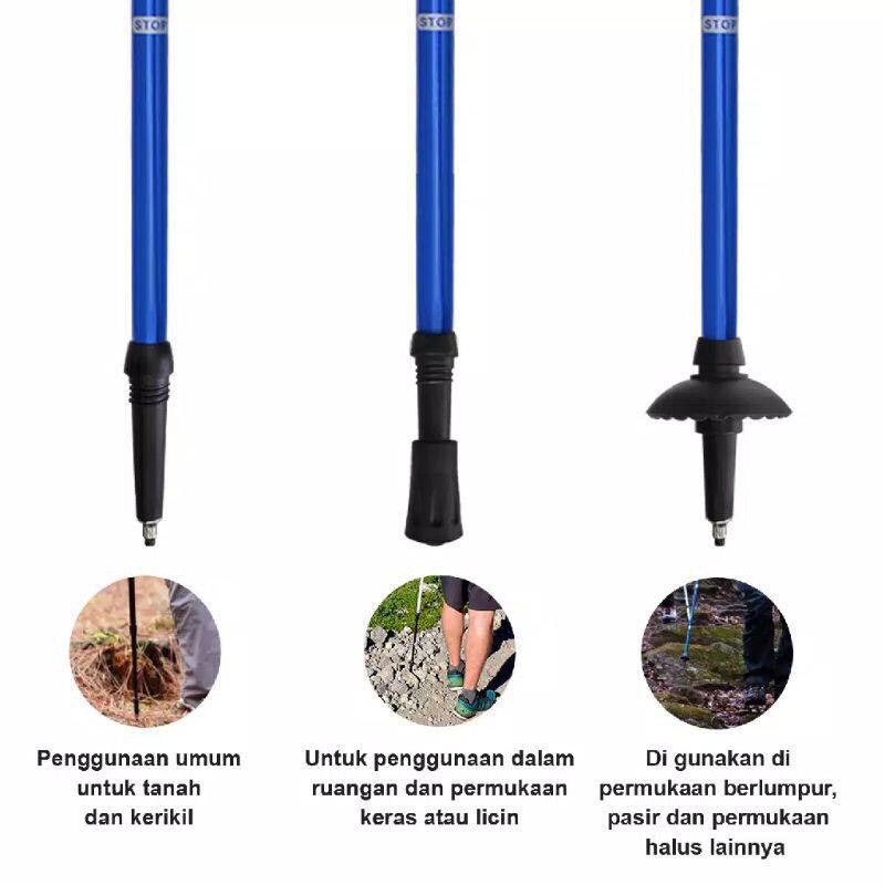 Jual Trekking Pole Tongkat Gunung Pendaki Tracking Pole Antishock ...