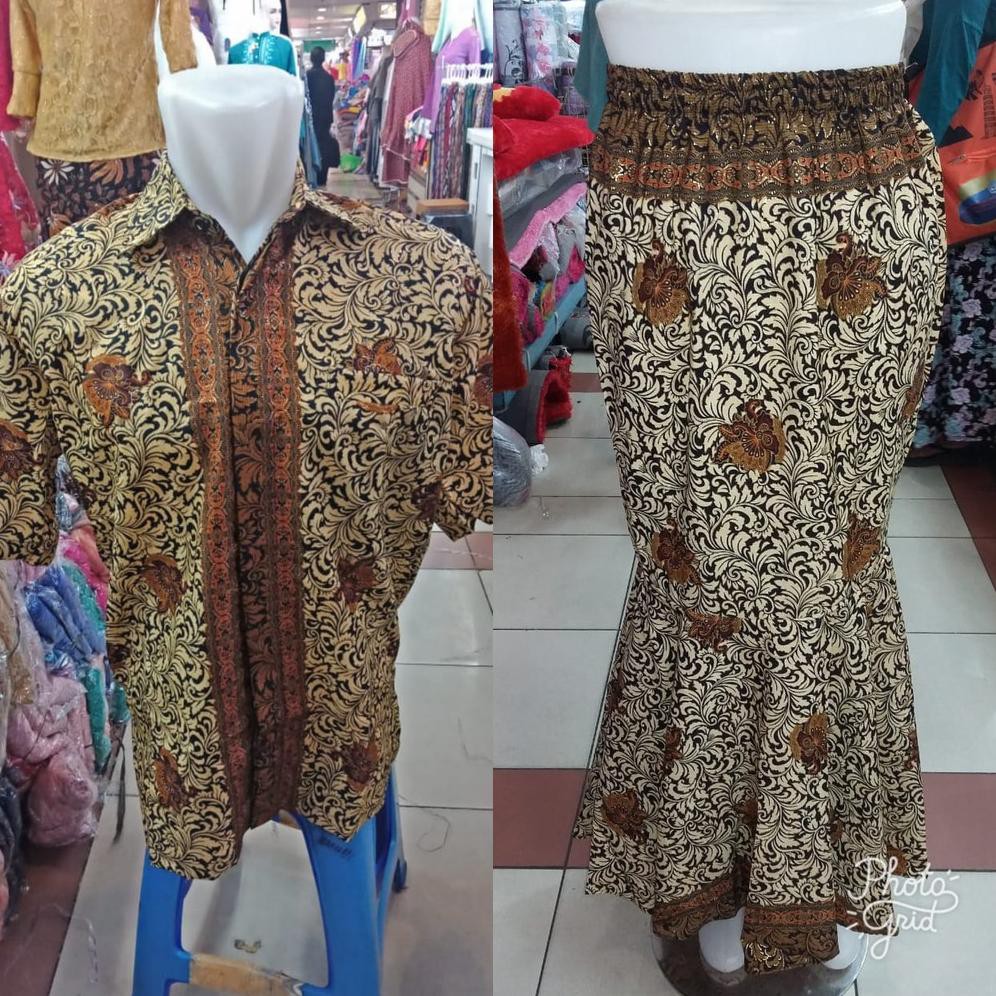 Jual kheisa collection - Couple Rok Duyung & Kemeja Batik - Keong Gold ...