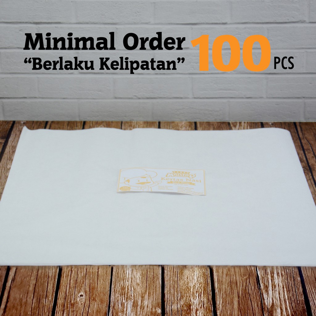 Jual Rice Wrap / Kertas Nasi Logo / Kertas Nasi Sedap Mantap KNSM 25 x ...