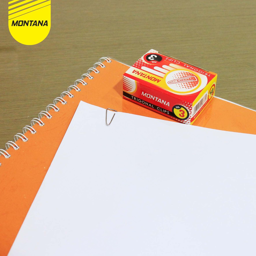 Jual MONTANA Trigonal Clips Penjepit Kertas No. 3 25mm Paperclip Klip ...