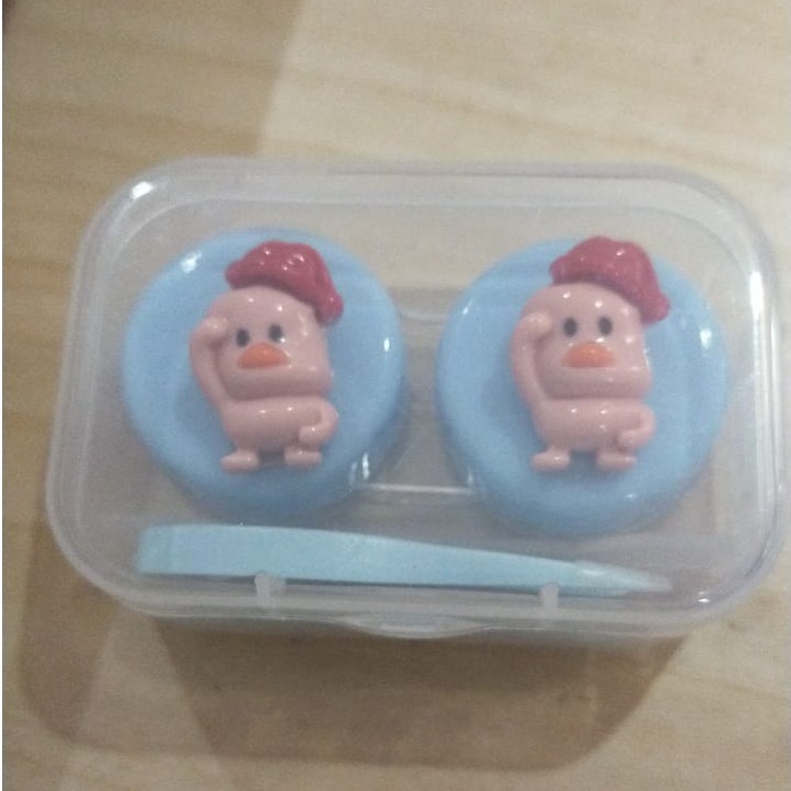 Jual Tempat Softlens Bebek Topi ( Mini ) | Shopee Indonesia