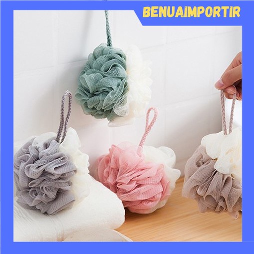 Jual BENUAIMPORTIR - Spons Mandi Busa Shower Puff Jaring Tebal Bulat ...
