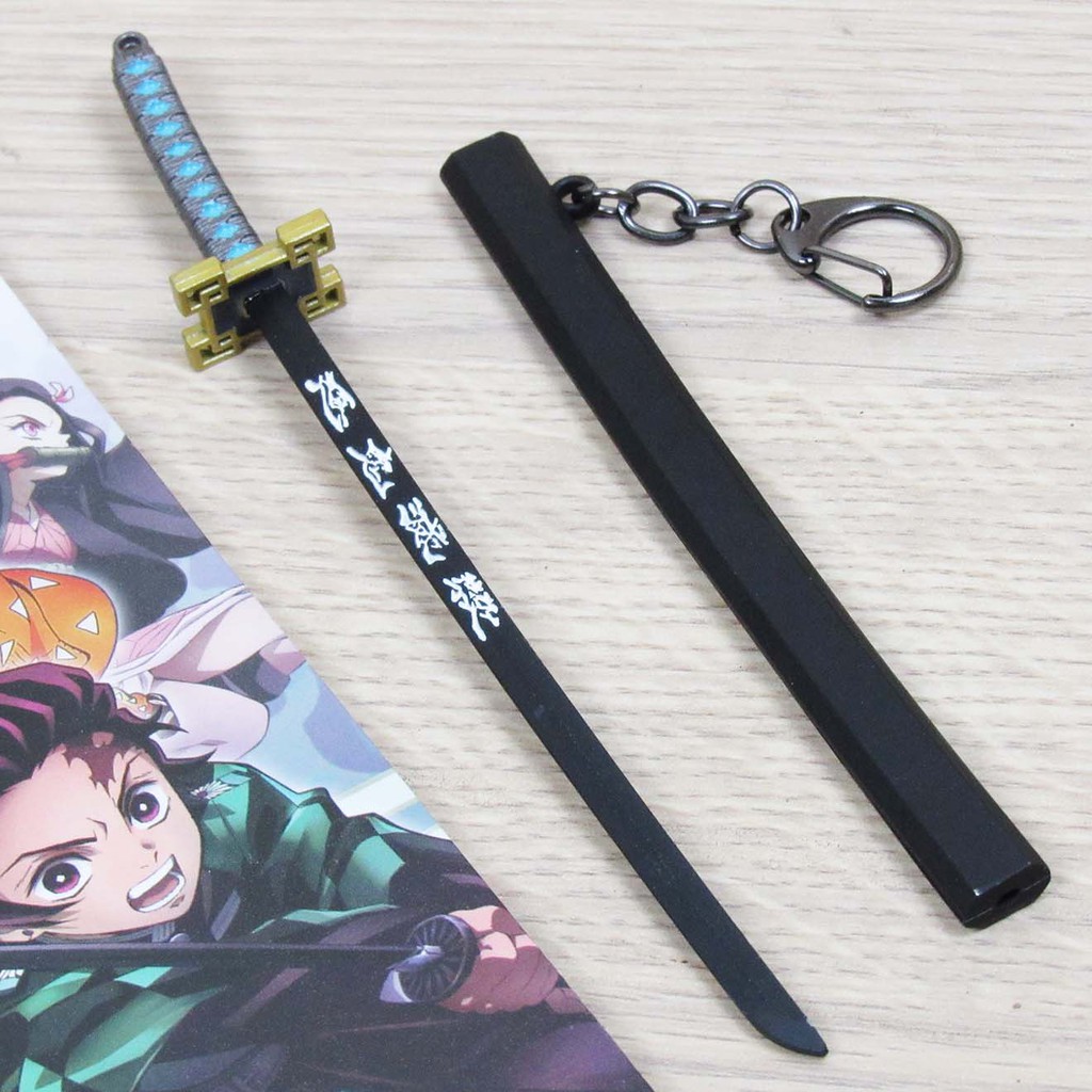 Jual Gantungan Kunci Pedang Nichirin Tanjiro Practice Tanjiro Zenitsu ...