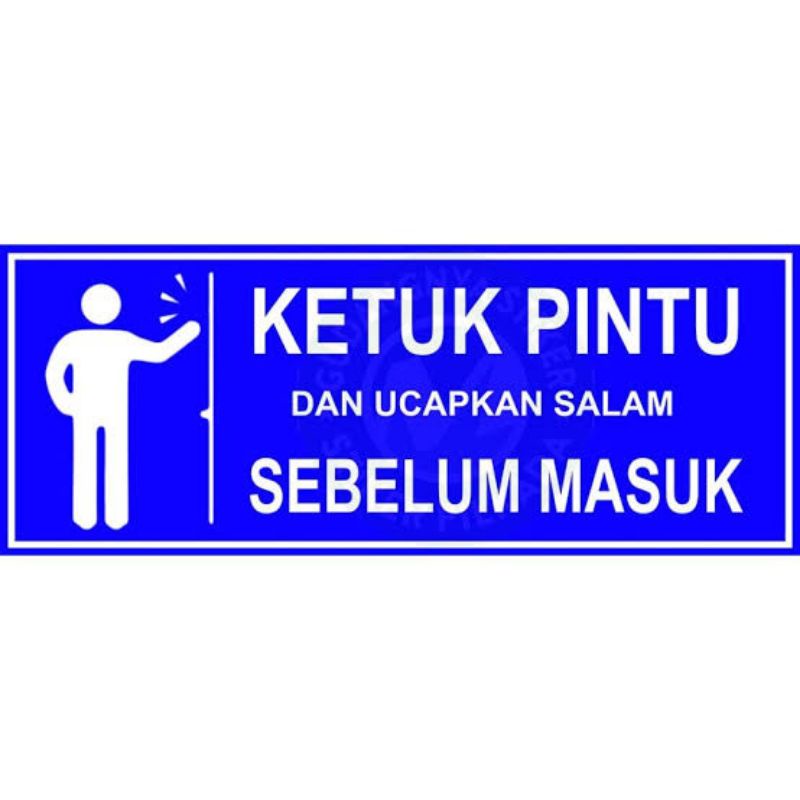 Jual KETUK PINTU SEBELUM MASUK SIGN BOARD ACRILYC | Shopee Indonesia