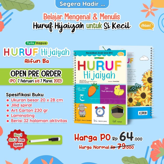 Jual Tulis Hapus Huruf Hijaiyah: Syair Alifun Ba - Mengenal Huruf ...