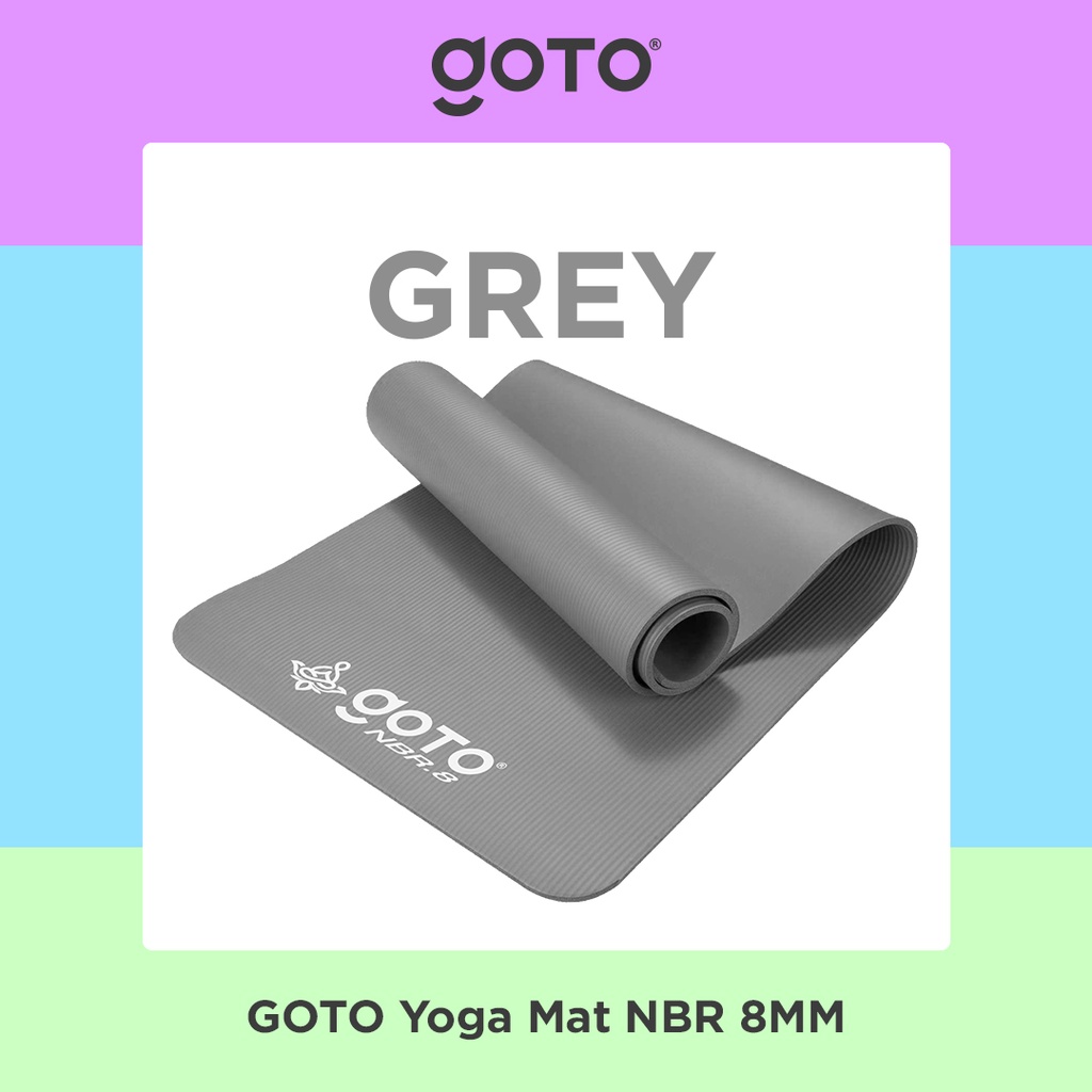 Jual Goto NBR Yoga Mat 8mm Matras Olahraga Alas Senam Gym Tebal Anti ...