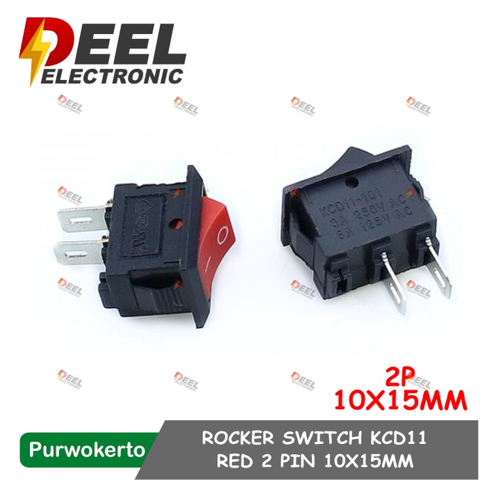 Jual SAKLAR ROCKER KCD11 MERAH 2PIN 10X15MM ROCKER SWITCH 2P RED | Shopee Indonesia