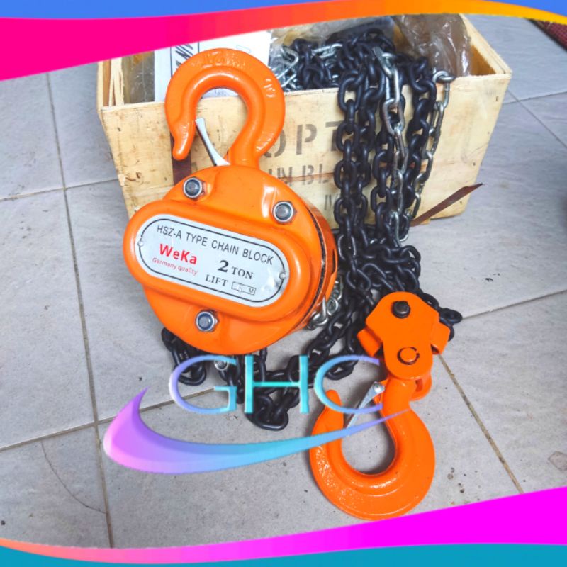 Jual Chain Block Takel 2 Ton × 10 Meter Weka Germany Katrol Katrol ...