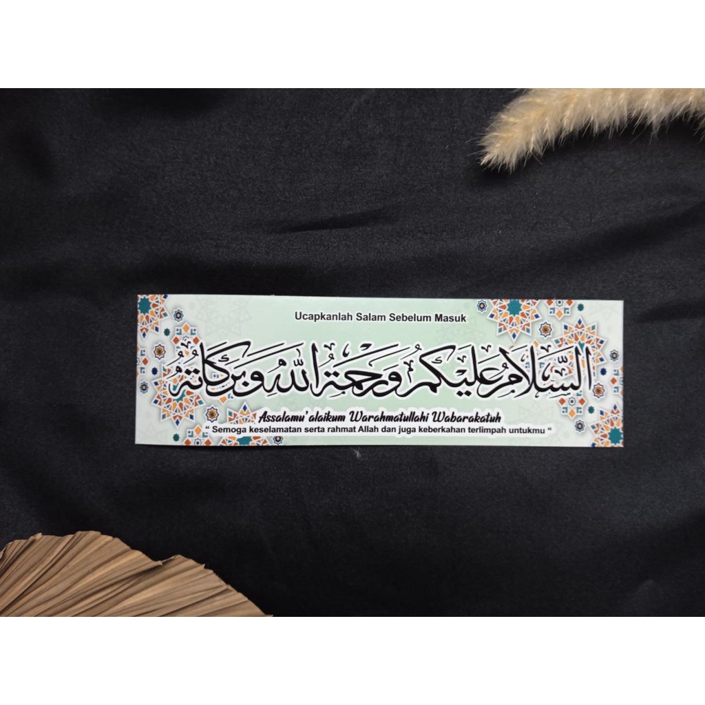 Jual Sticker Kaligrafi Ucapan Salam Cutting Tulisan Arab - Sticker ...