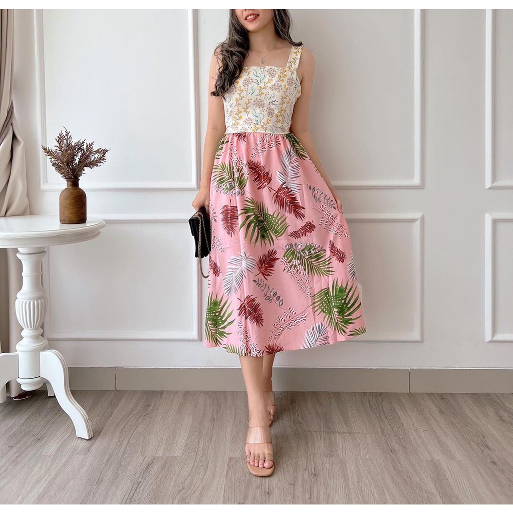 Jual LOVIND Dress bunga joana 8849 | Shopee Indonesia