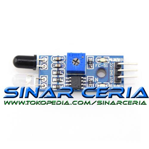 Jual Infrared Barrier Module /Sensor halangan Rintangan infra merah ...