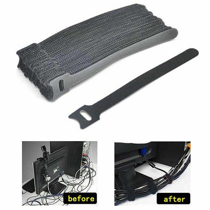 Jual Pengikat kabel 13cm Velcro Strap DAP D-V01 Cable ties Perekat ...