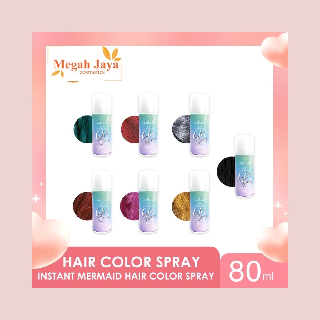 Jual 1PC SALSA INSTANT MERMAID HAIR COLOR SPRAY 80ML @MJ | Shopee Indonesia