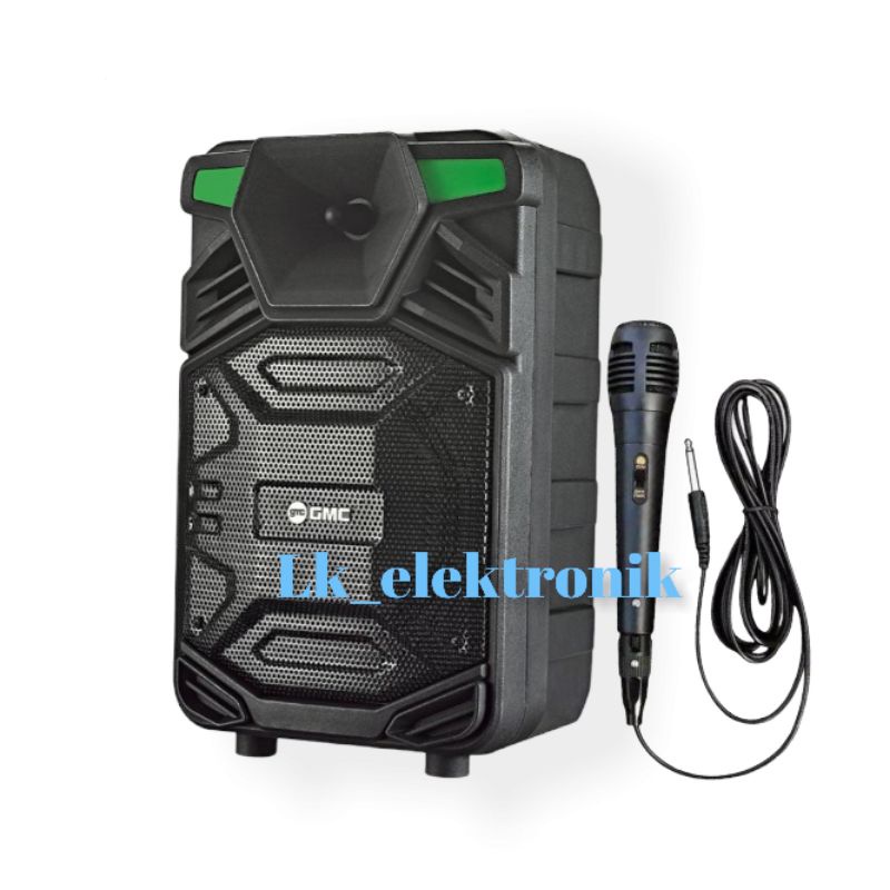 Jual Speaker Portable GMC 897M Bluetooth Radio FM Extra Bass + Mic ...