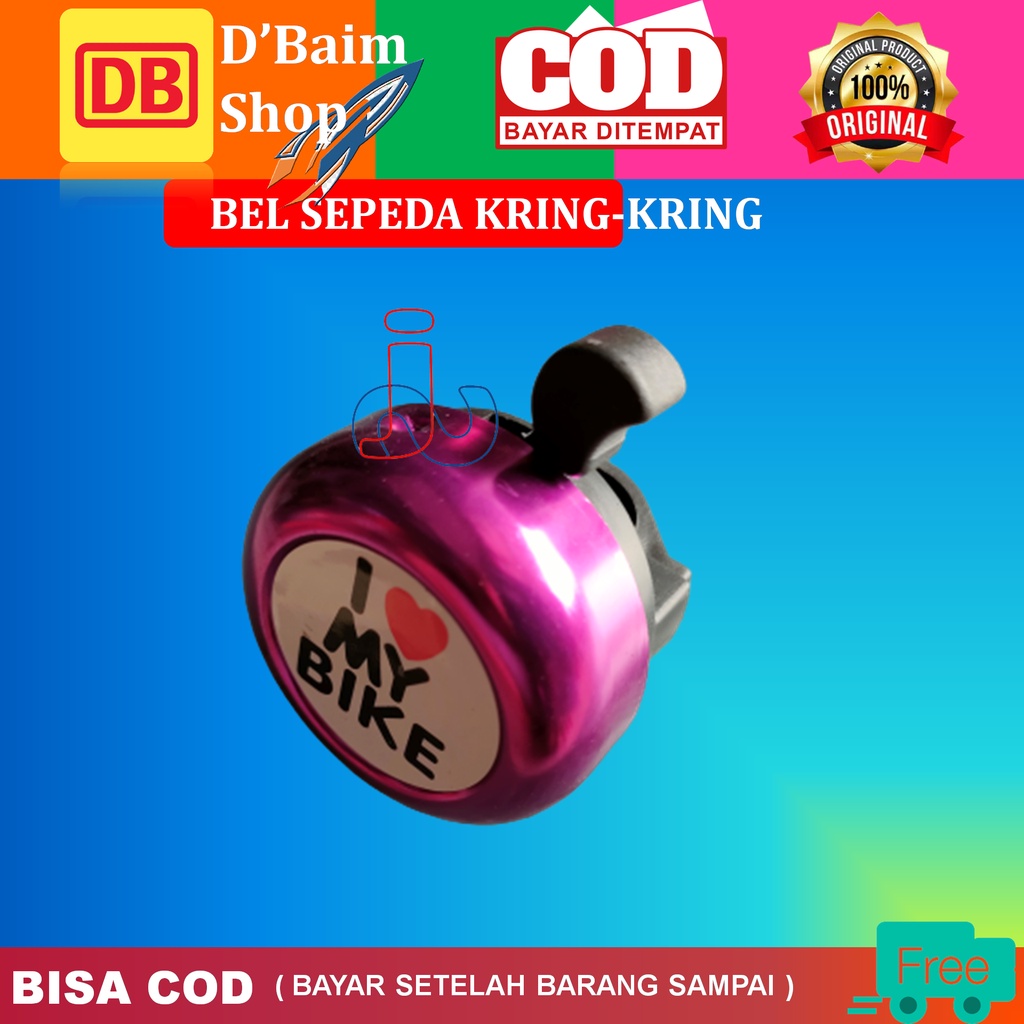Jual Bel Sepeda I loveMy Bike Super Cantik Bel Sepeda kring-kring ...