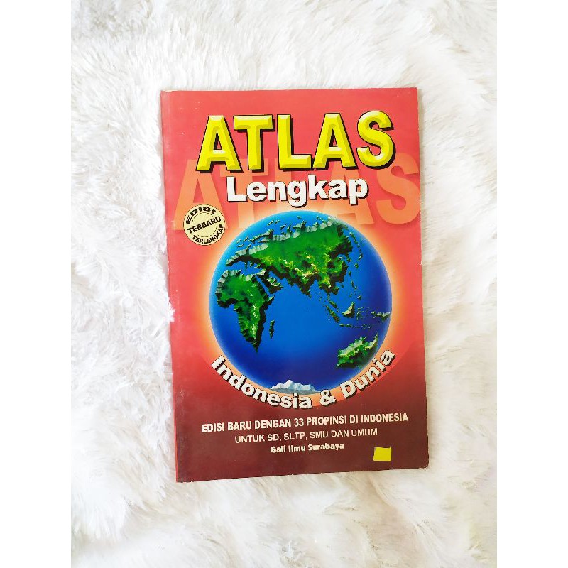 Jual Atlas lengkap Indonesia dan dunia buku peta best seller harga ...
