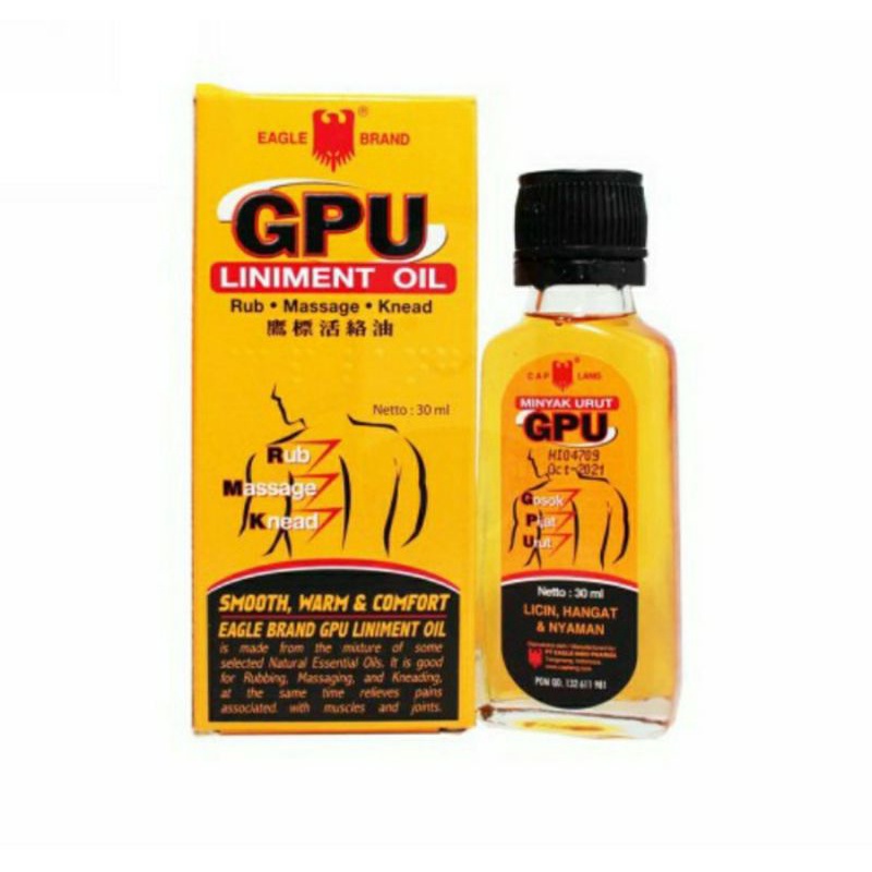 Jual Cap Lang Minyak GPU Gosok Pijat Urut Botol/30ml/Orange | Shopee ...