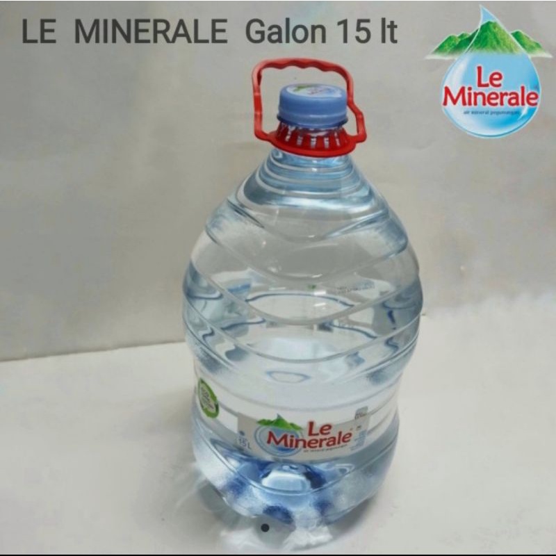 Jual Le Minerale Galon 15 Liter air Mineral Galon sekali pakai | Shopee ...