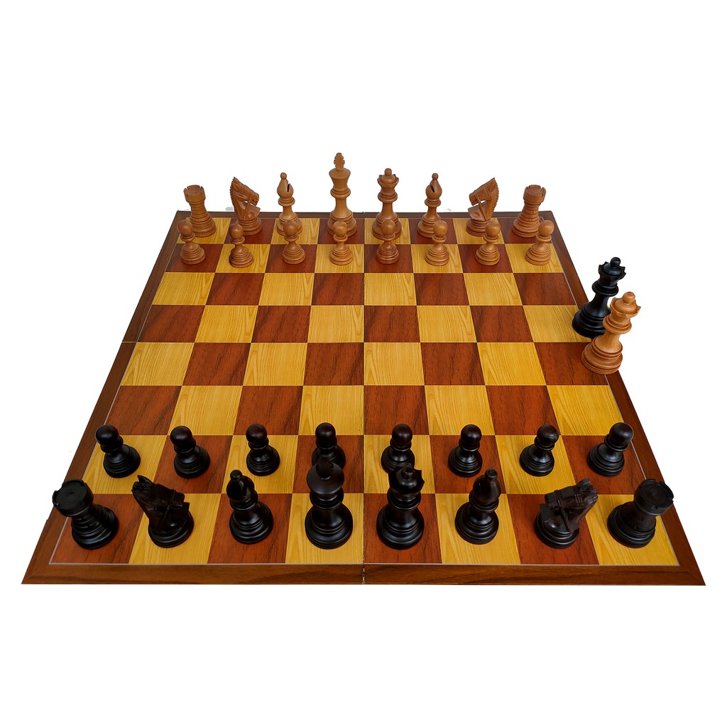 Jual Paket Hemat Set Catur Kayu Sawo Model Russian Knight + Papan Catur ...