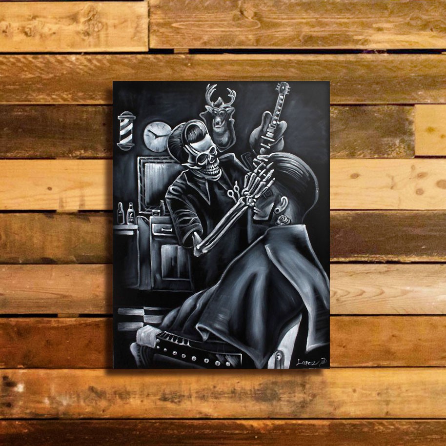 Jual Poster Barbershop Keren Pangkas Rambut Mode Rambut Dekorasi ...