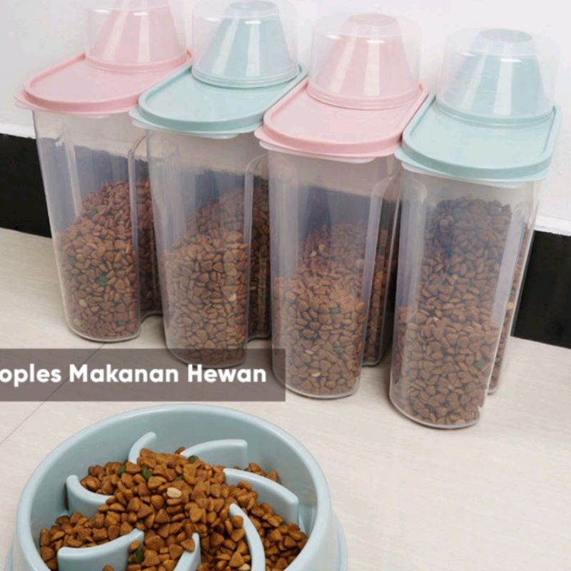 Jual Wadah Kontainer/tempat simpan makanan kucing | Shopee Indonesia