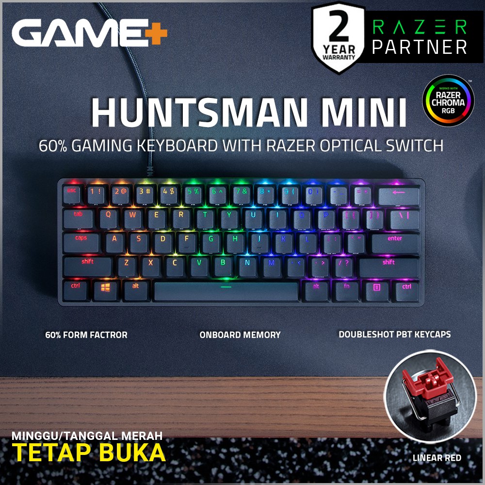 Jual Razer Huntsman Mini Linear Optical Switch 60% Gaming Keyboard ...