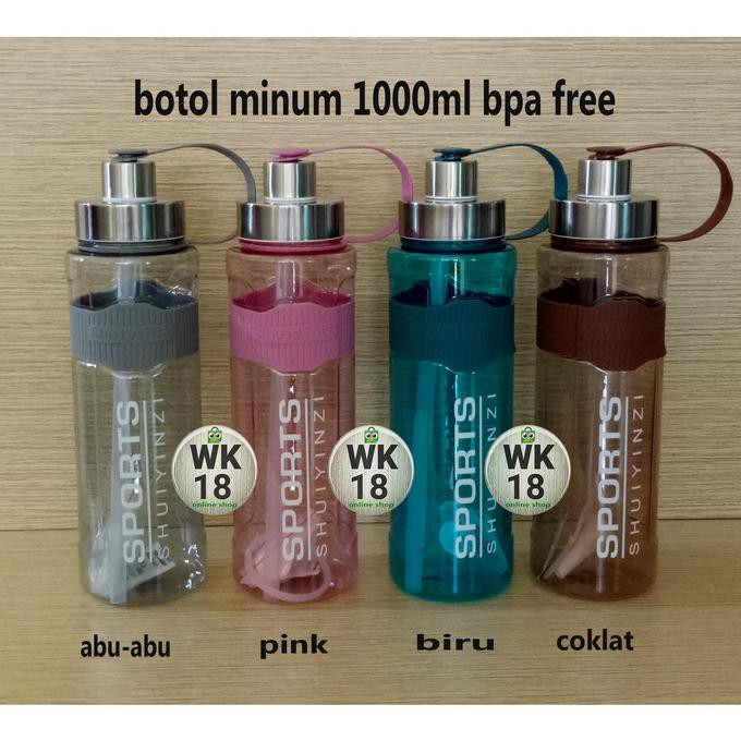 Jual botol minum kapasitas 1000ml+botol minum trendy dan modern ...