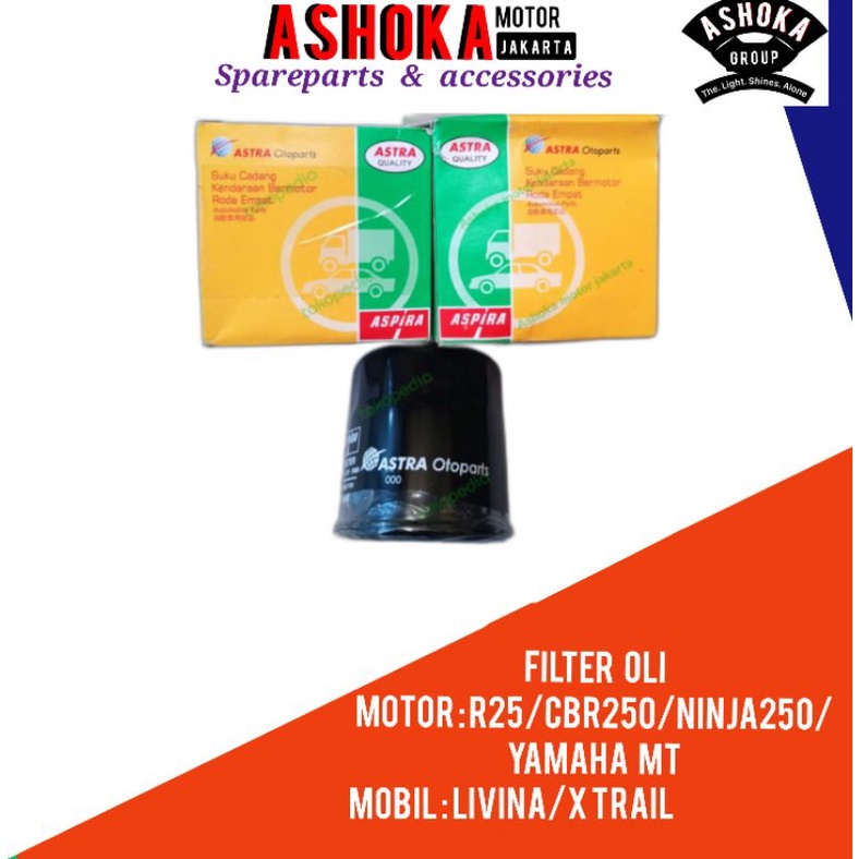Jual 074// Filter oli R25 yamaha MT CBR 250 ninja 250 Livina xtrail ...
